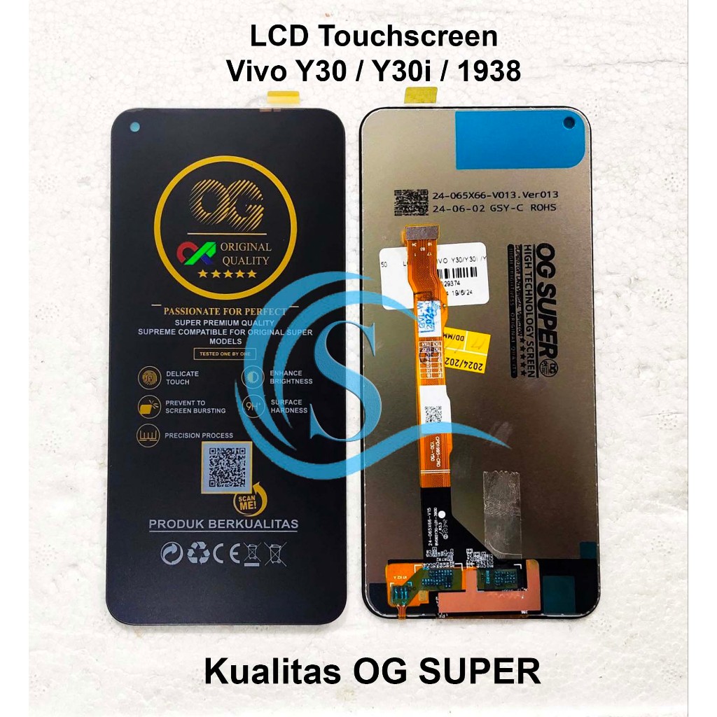 Jual LCD Touchscreen Vivo Y30 2020 / Y30i 1938 Fullset | Shopee Indonesia