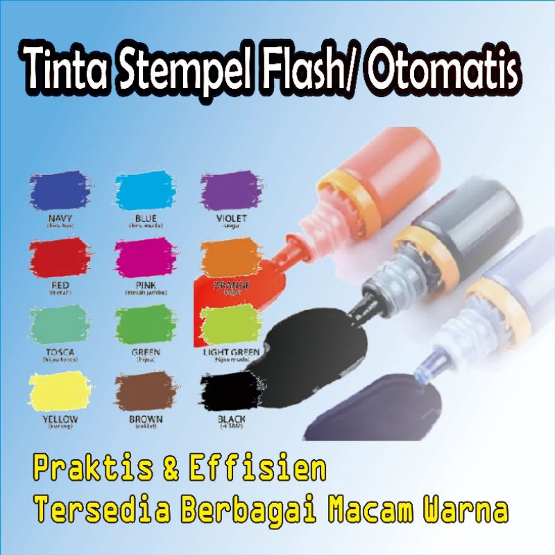 Jual Tinta stempel flash/warna otomatis untuk media kertas | Shopee ...