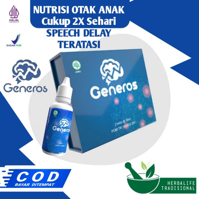 Jual GENEROS Multivitamin - Nutrisi Otak Anak Atasi Speech Delay Atau ...
