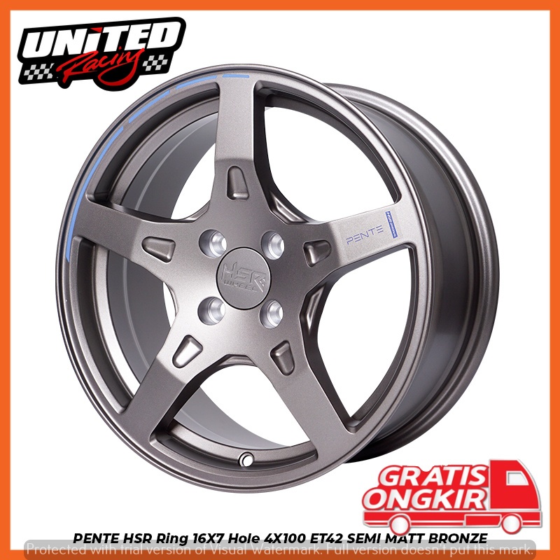 Jual VELG MOBIL PALANG 5 RING 16 LUBANG 4 X100 BRONZE UNTUK FIESTA WONDER SOLUNA RIO R16 VELEG ...