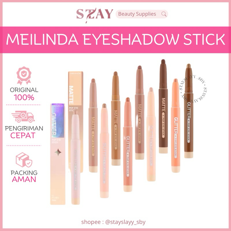 Jual READY STOCK!- Meilinda Pop Eyes Eyeshadow Stick / Glitter & Matte ...