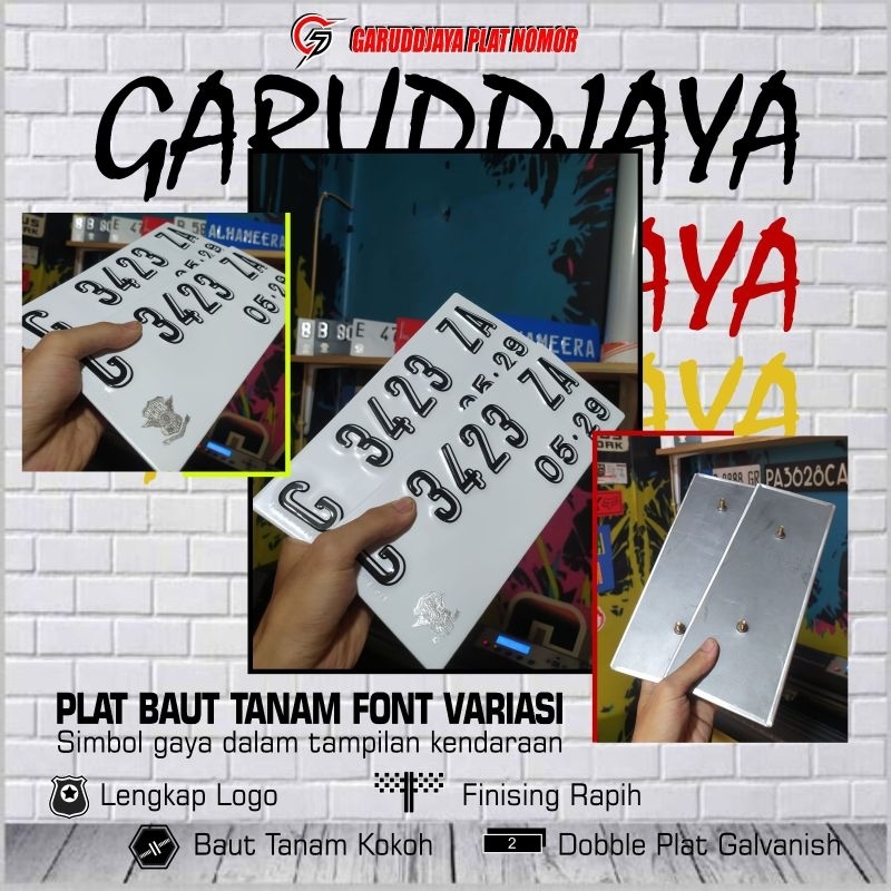 Jual Variasi Baut Tanam Putih Font Shadow | Shopee Indonesia