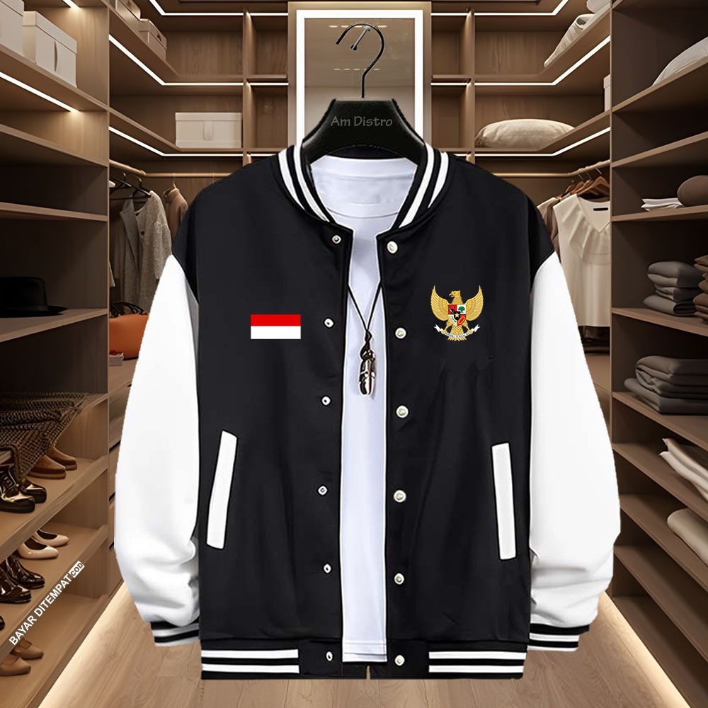 Jual Jaket Basebaal Varsity 17AGUSTUS INDONESIA- GARUDA-Bisa Custom ...