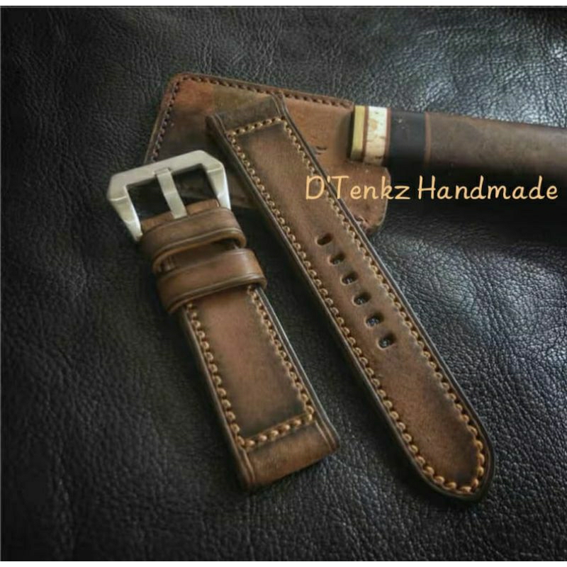 Jual Promo!!!Strap tali jam tangan kulit asli Vintage tenkzb1 | Shopee ...