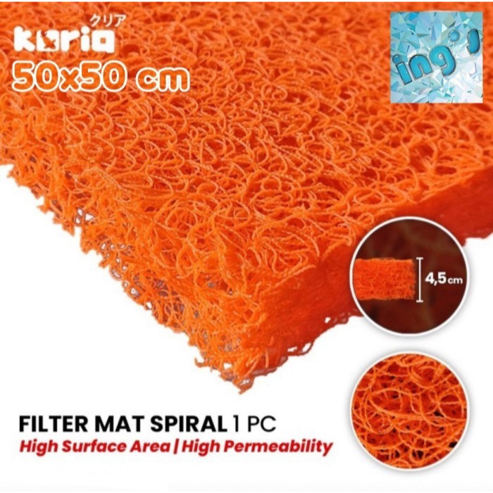 Jual Kuria Filter Matt Spiral 50x50 cm Orange Japmat High Quality ...