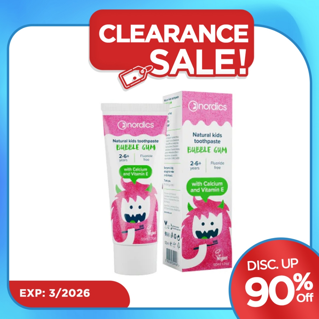 Jual Nordics Kids Toothpaste Bubble Gum 50ml | Shopee Indonesia