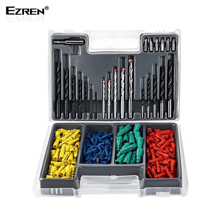 Jual Ezren EZ-1069 Drill Bit Set for Iron Wood Walls and Fisher ...