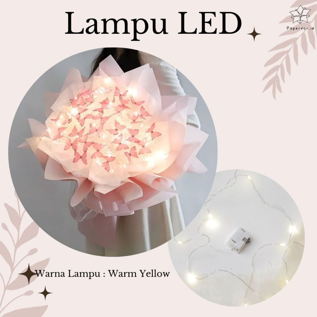 Jual Lampu KAWAT LED Warm White / Lampu Hias Buket Bunga | Shopee Indonesia