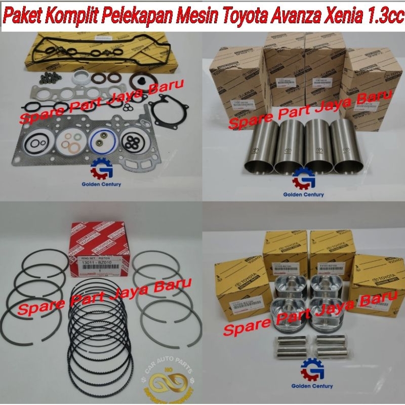 Jual Paket Piston Set Ring Seher Set Packing Set Liner Set avanza Xenia ...