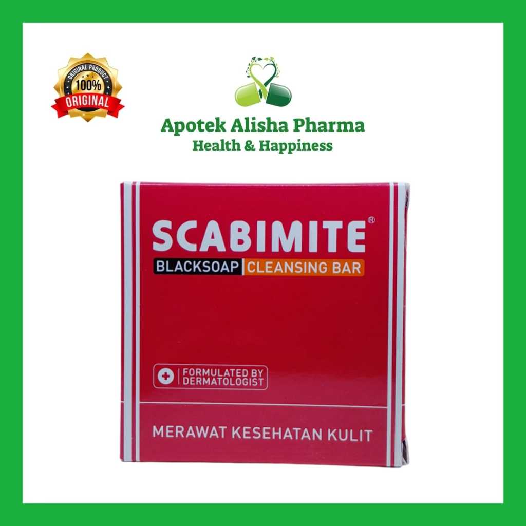 Jual Scabimite Blacksoap Cleansing Bar 60gr Sabun Gatal Scabies Kutu ...