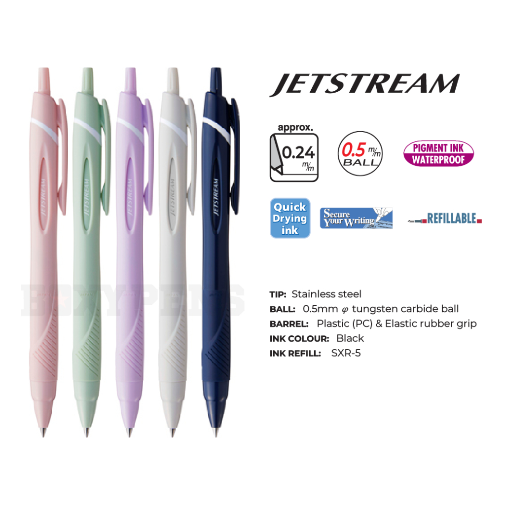 Jual Uni Jetstream Standard Ballpoint Pen New Axis Color Series - 0.5 ...