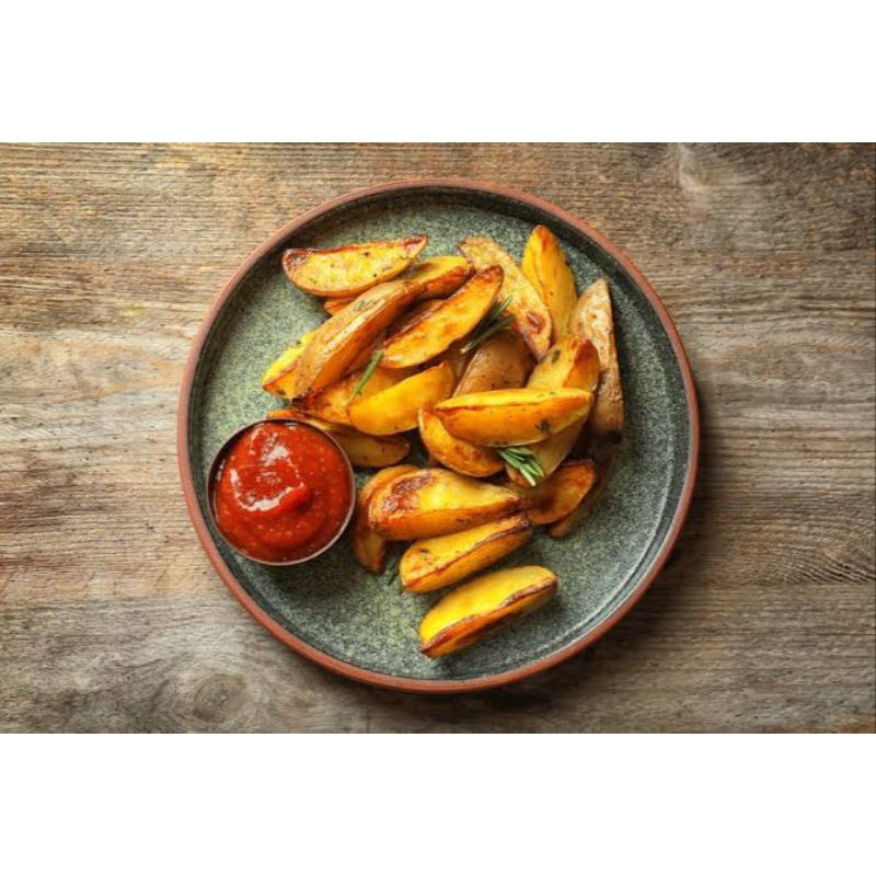 Jual KENTANG WEDGES 800g/KENTANG FROZEN/KENTANG BEKU FROZEN WEDGES ...