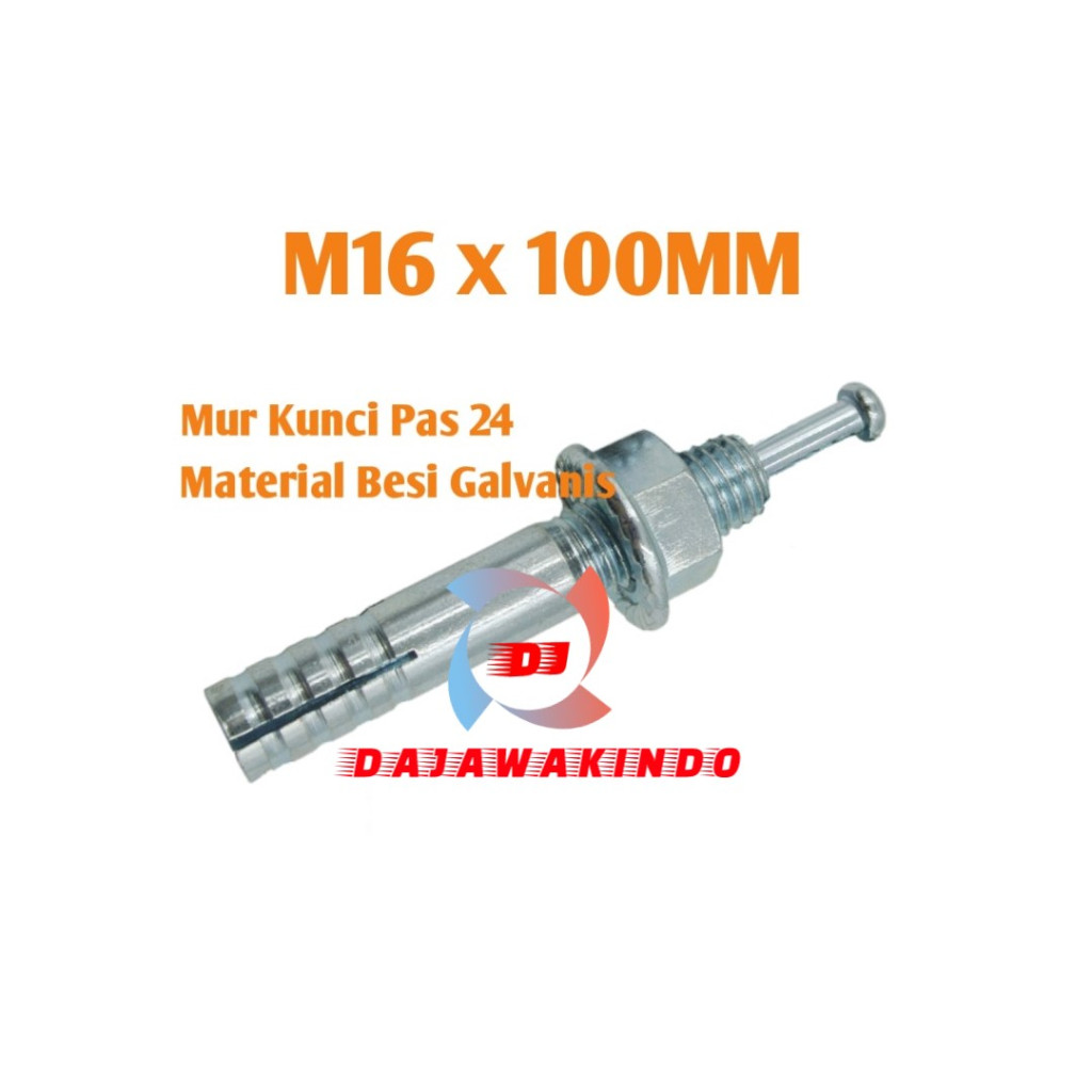 Jual High Angkur M16 x 100 / High Anchor / Dynabolt Ketok / Hit Anchor ...