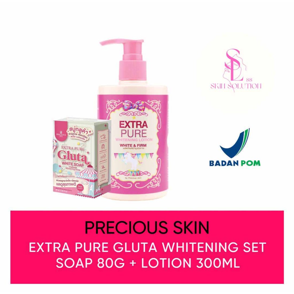 Jual Extra Pure Gluta Whitening 2in1 Set Precious Skin Thailand/ Set ...