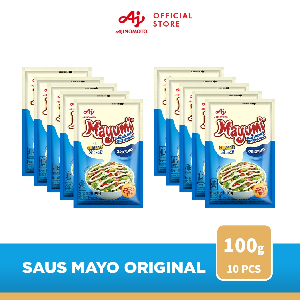 Jual MAYUMI® Mayonaise Saus Mayo Original 100g ( 10 pcs) | Shopee Indonesia