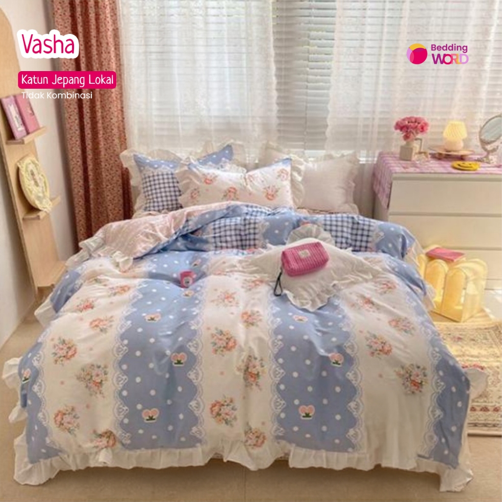Jual Sprei Set Katun Jepang Lokal Cvc Premium / Sprei motif aesthetic ...