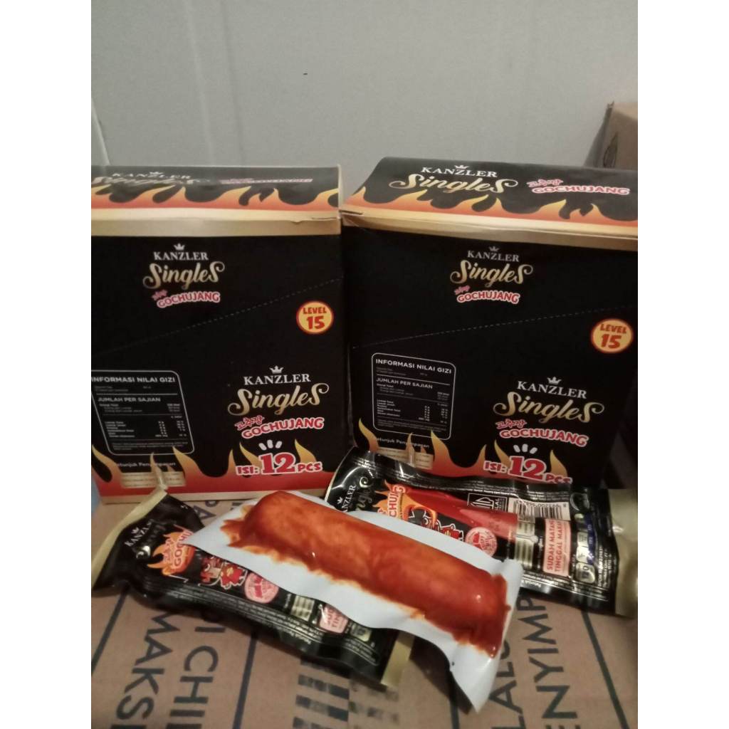 Jual SOSIS KANZLER SINGLE GOCHUJANG @ 1 BOX ISI 12 | Shopee Indonesia