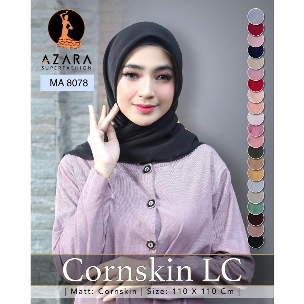Jual 10 pcs Hijab Segi Polos Empat Corn Skin LC Laser Cut Serat Jagung ...