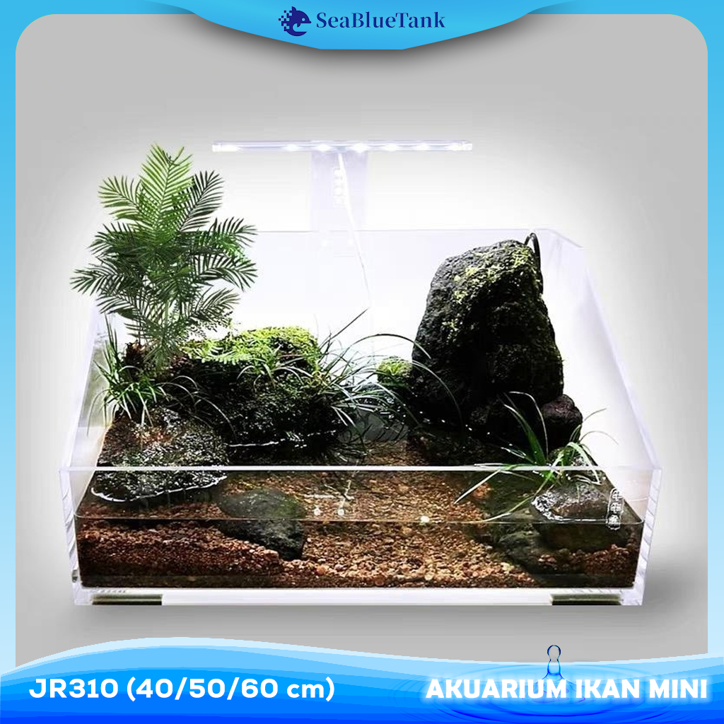 Jual SBT Akuarium Ikan Mini JR310 (40/50/60 cm) Tangki Ikan Mini dengan ...