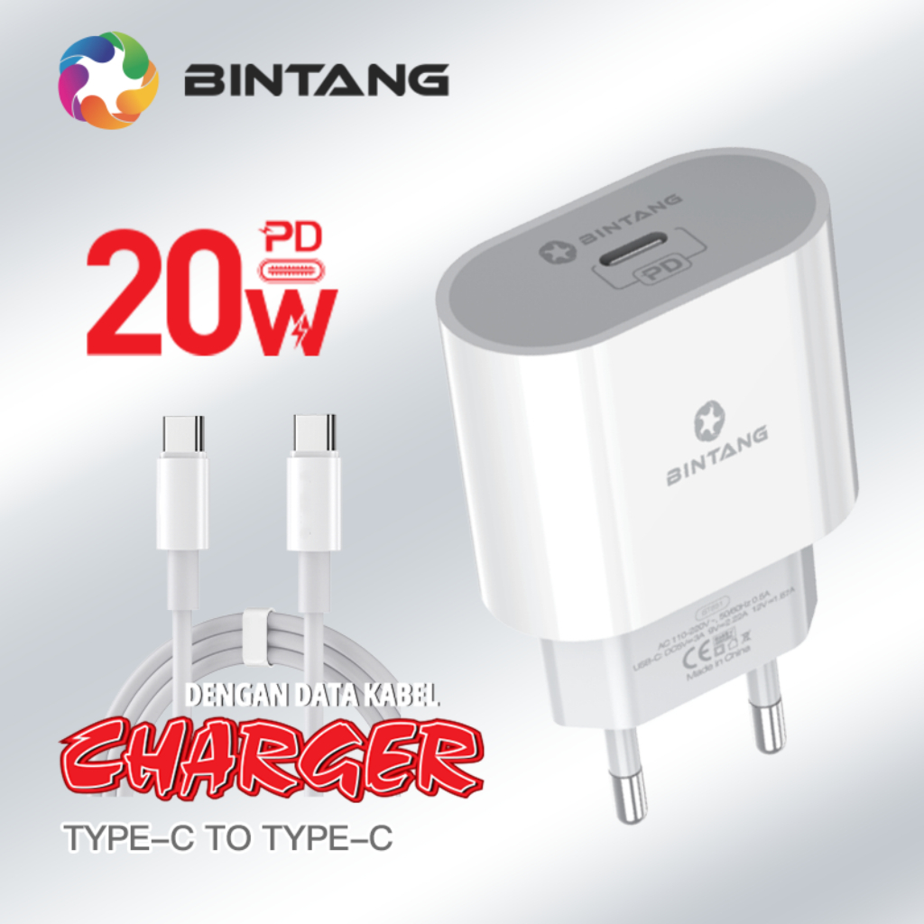 Jual CHARGER WITH CABLE SINGLE SLOT TYPE C TO TYPE C BT 20W BT85IC | Shopee Indonesia