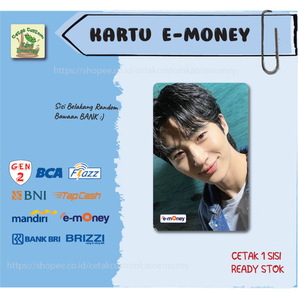 Jual KARTU E MONEY E TOLL AKTOR KOREA BYEON WOO SEOK SENYUM EMONEY ...
