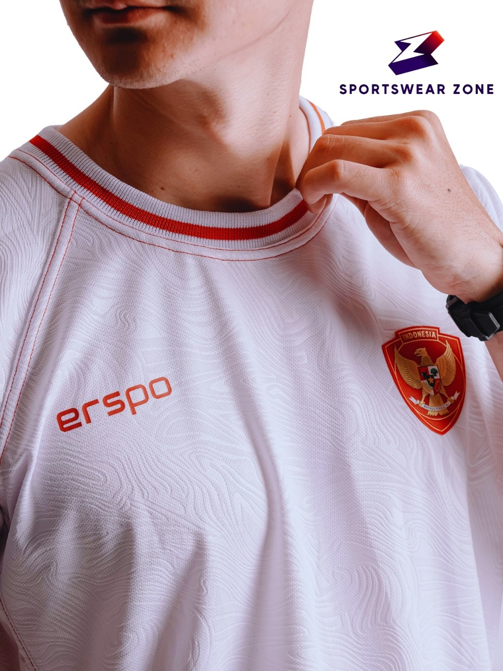 Jual Jersey Timnas Indonesia Erspo Putih Home 2024 Lengan Pendek Pria wanita Unisex Bahan Brazil ...