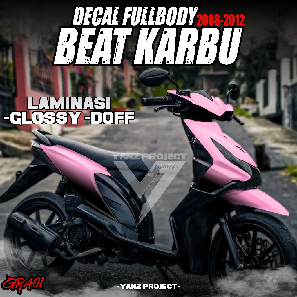 Jual (COD) TERBARU Decal Sticker Honda Beat Karbu Full Body - Stiker ...