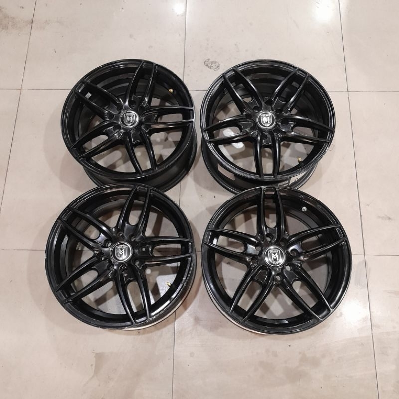 Jual Velg mobil bekas racing milano r15 lebar 6,5 pcd 8x100/114,3 ...