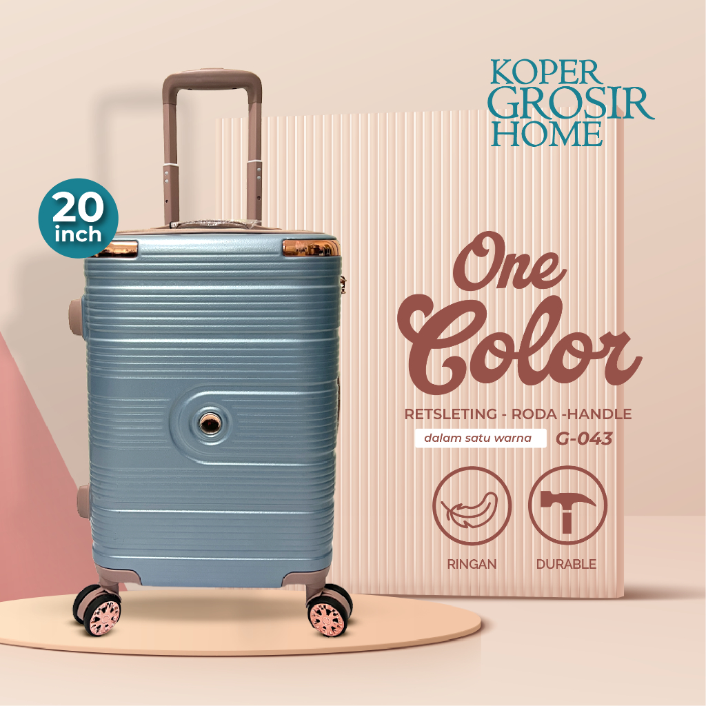 Jual 【GOFLEX 043】KOPER 20INCH/24INCH KOPER KABIN/HARDCASE/KOPER FIBER ...