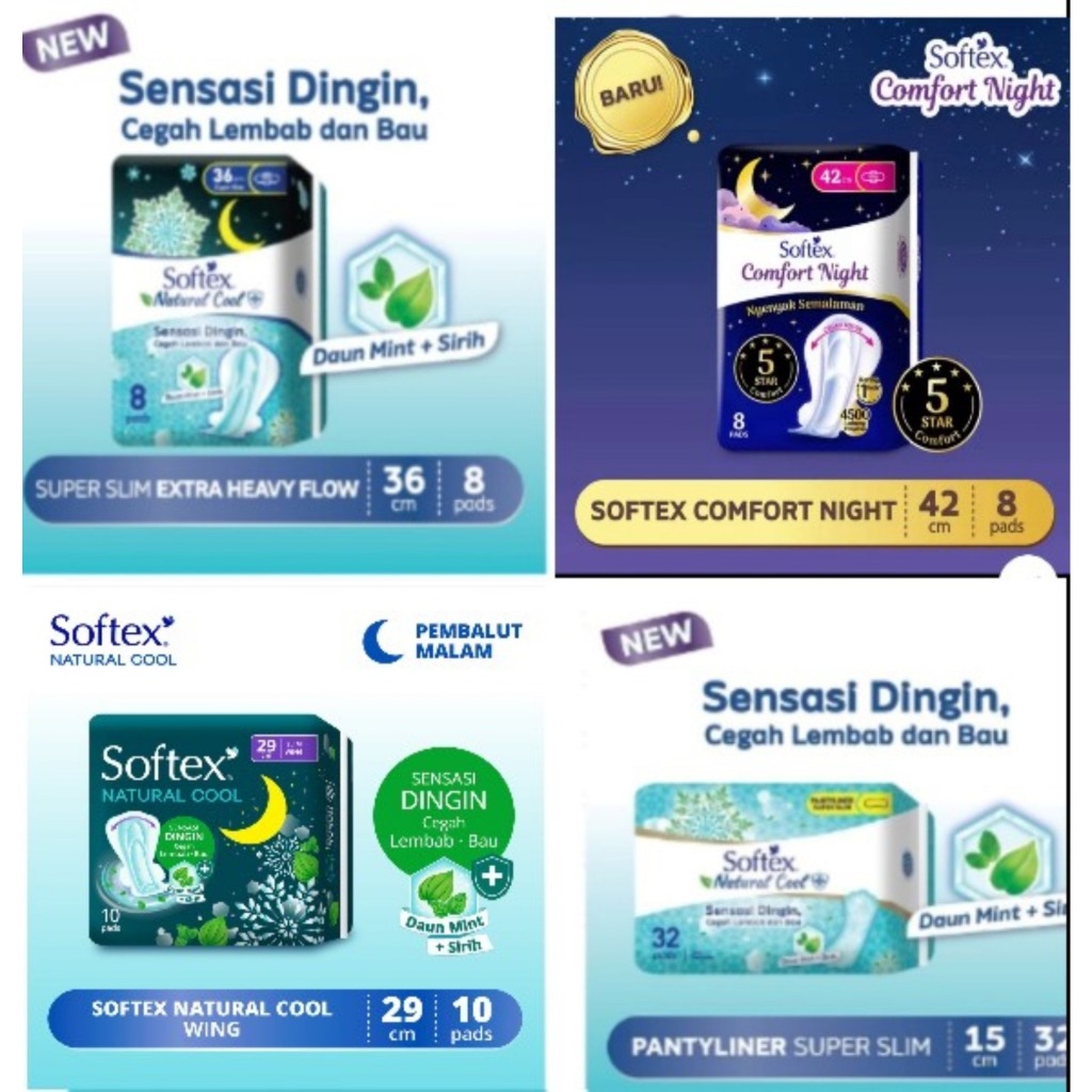 Jual SOFTEX SUPER SLIM NATURAL COOL WING#SOFTEX DAUN SIRIH SLIM WING | Shopee Indonesia