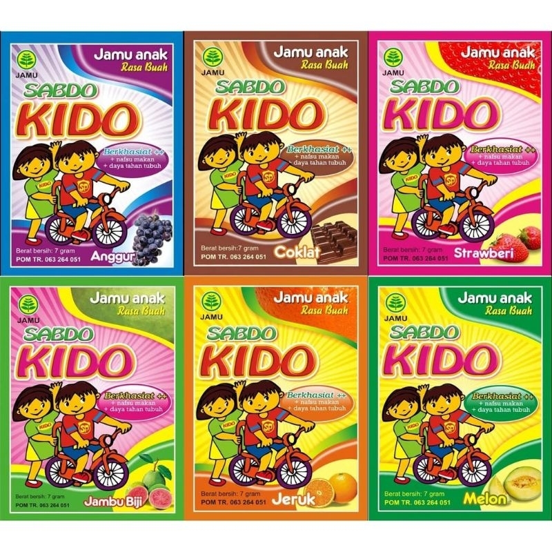 Jual Jamu Anak Berbagai Rasa Sabdo Kido - Sabdo Palon (1 Pack Isi 10 ...