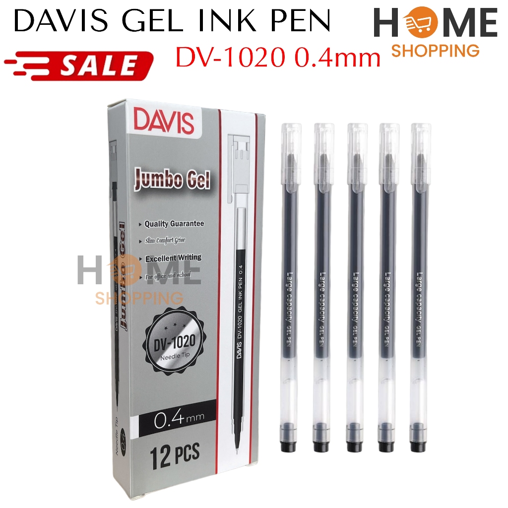 Jual HS - ATK021 PULPEN GEL DAVIS DV-1020 0.4 MM NEEDLE TIP / PULPEN ...