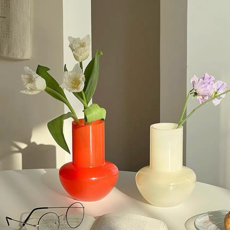 Jual Vas Bunga Kaca Unik Estetik Unique Aesthetic Flower Vase Glass ...
