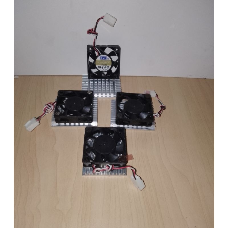 Jual alumunium plus kipas heatsink 12v DC 0,08 5cm x 4cm HPL copotan ...