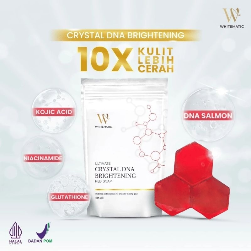Jual WHITEMATIC Ultimate & Crystal COLAGEN DNA Brightening Soap | Shopee Indonesia