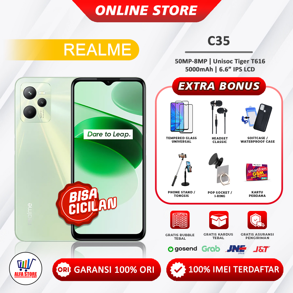 Jual Handphone Realme C35 RAM 4/64GB - 4/128GB Garansi Resmi | Shopee ...