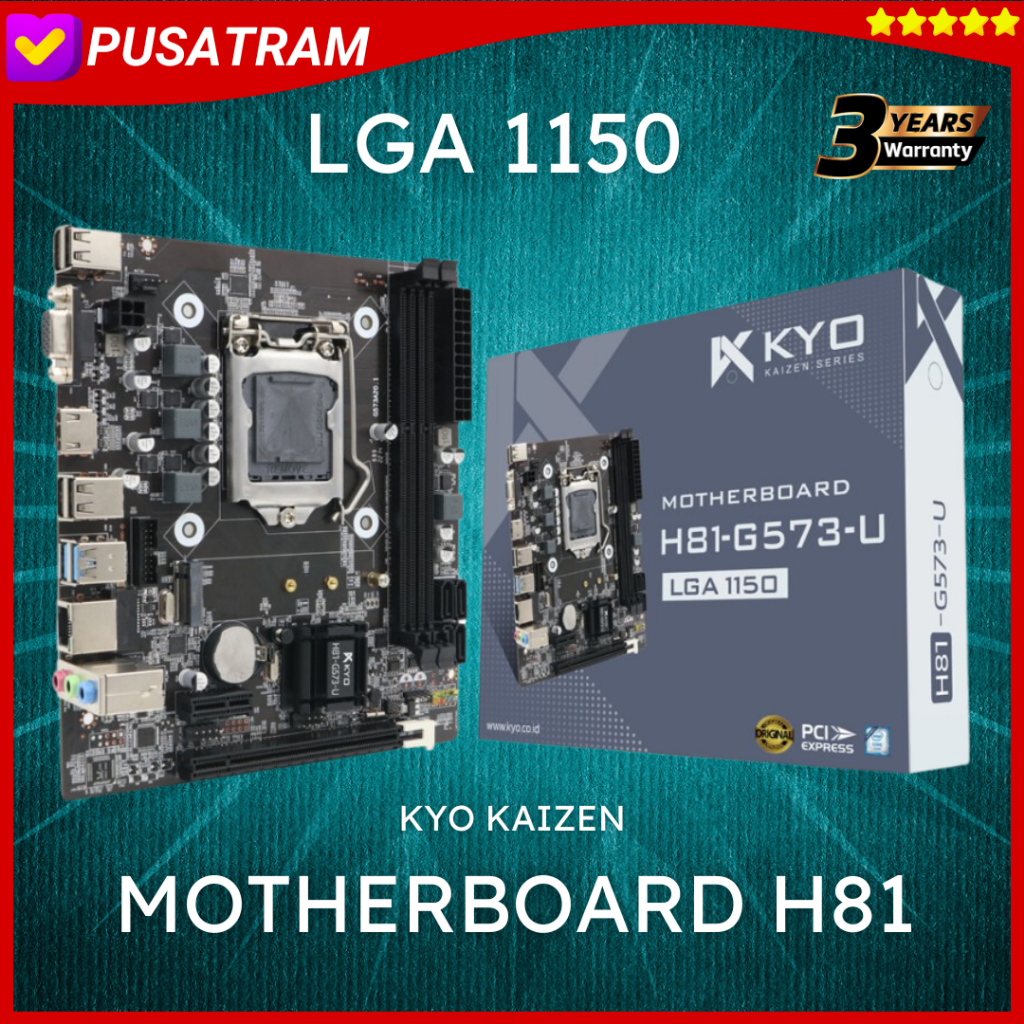 Jual Motherboard KAIZEN H81 LGA 1150 DDR3 H81 Mainboard Mobo H81 ...