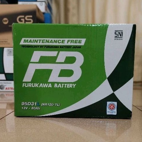 Jual Aki Mobil Pajero Dakar, Fortuner Diesel, Santa Fe Diesel 95D31L / NX120-7L Furukawa battery ...