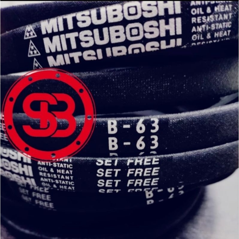 Jual FAN BELT VAN BELT TALI KIPAS V BELT B63 B 63 MITSUBOSHI | Shopee ...