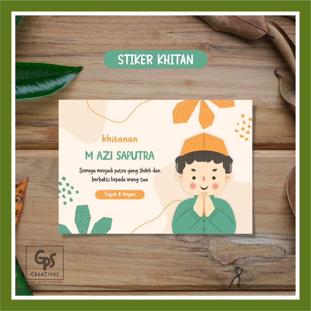 Jual Stiker Khitan Tasyakuran Khitanan | Shopee Indonesia