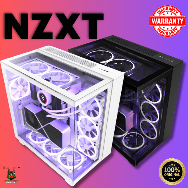 Jual PC Casing NZXT H9 Elite Panoramic Aquarium Dual Chamber ATX/MATX ...