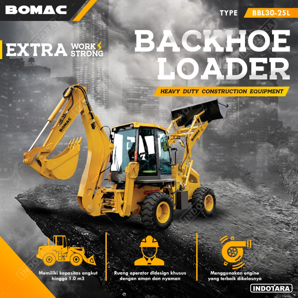 Jual Bomac Backhoe Loader BBL30-25L | Shopee Indonesia