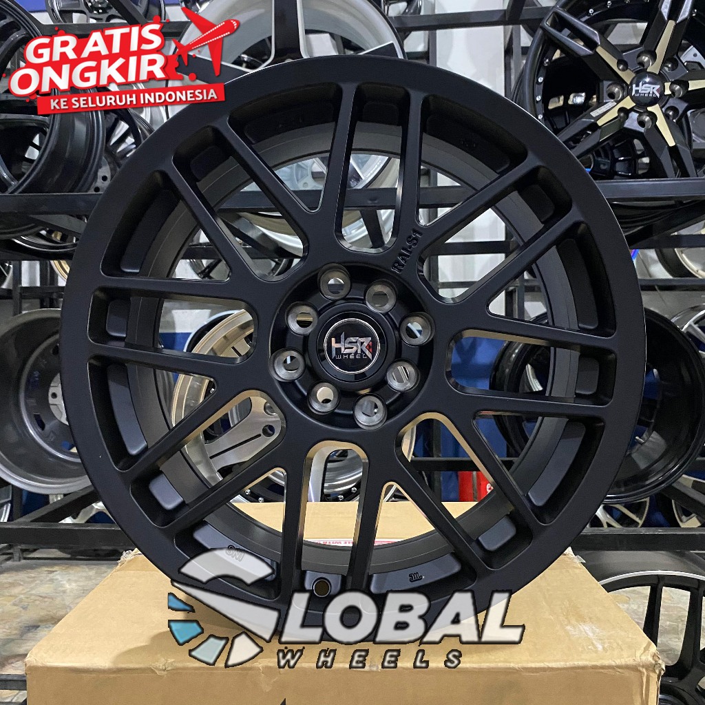 Jual Velg Mobil HSR Rai-S1 R17 Semi Matt Black Buat Kijang Livina Vios Yaris Avanza Xenia City ...