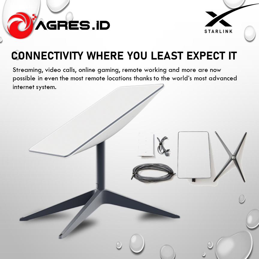 Jual STARLINK Standard Internet Kit Satellite Antenna & WiFi Router Kit ...