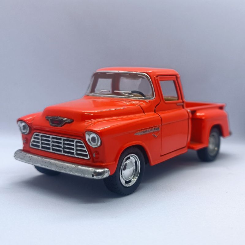Jual Mobil Diecast KINSMART 1955 Chevy Stepside Pick-Up - Orange/Oranye ...