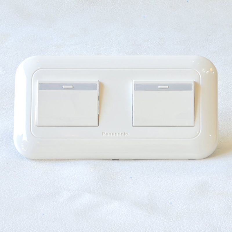 Jual PANASONIC SAKLAR ENGKEL GANDA / ENGKEL DOUBLE MATA BESAR 2 GANG ...