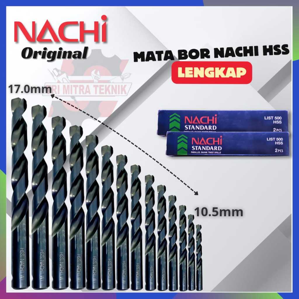 Jual Mata bor Nachi HSS 10,5mm sampai17,0mm NACHI ORIGINAL | Shopee ...