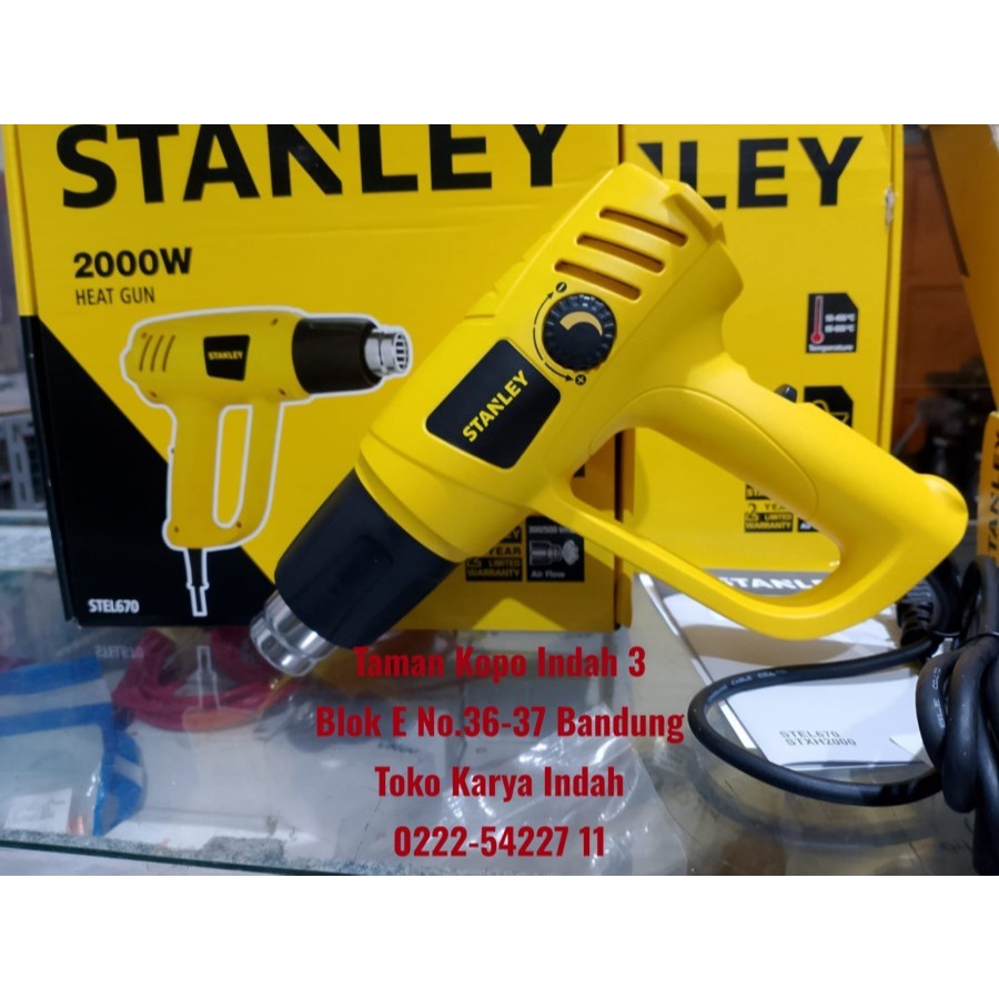 Jual Stanley STEL670 STEL 670 Hot Gun Heat Gun Hair dryer untuk Sablon ...