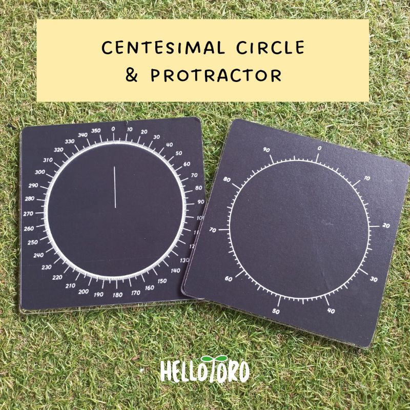Jual Montessori Protractor Centesimal Circle | Shopee Indonesia