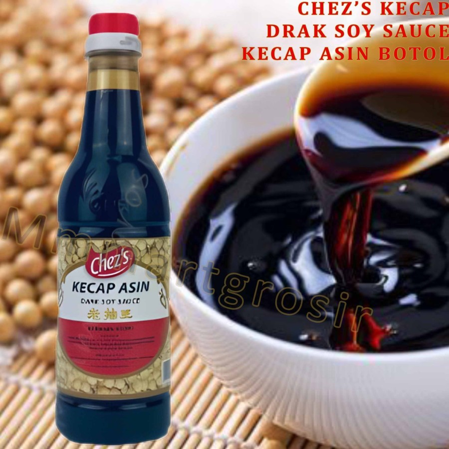 Jual Chez's Kecap / Drak Soy Sauce / Kecap Asin Botol / 610ml | Shopee ...